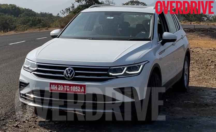 Volkswagen Tiguan Facelift Spotted Testing In India
