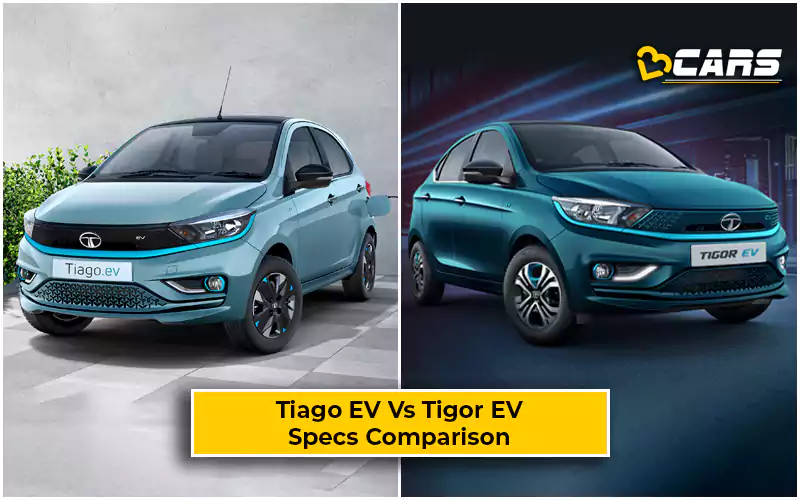 Tata Tiago EV Vs Tata Tigor EV Spec Comparison