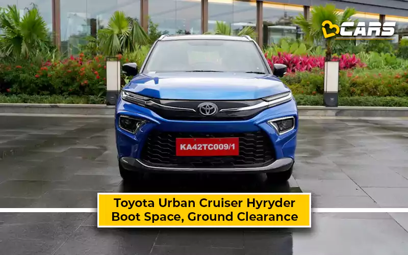 Toyota Urban Cruiser Hyryder Ground Clearance, Boot Space Revealed
