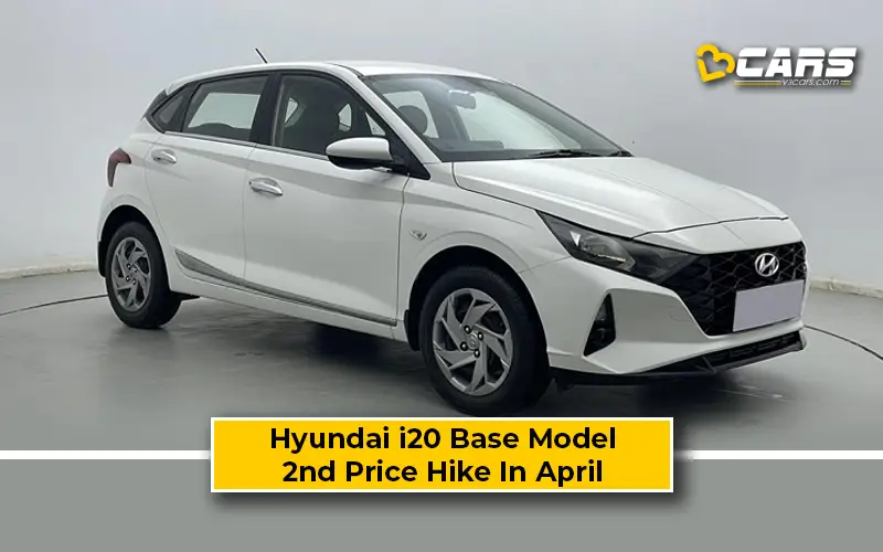 Hyundai i20 Base Model Price Increased By 6.1% In April 2023