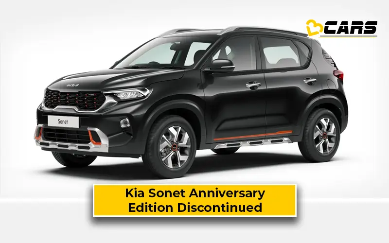 Kia Sonet Anniversary Edition Removed From Website