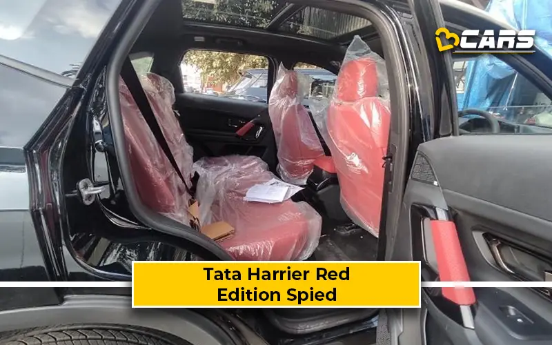 Special Edition Tata Harrier With Red Interiors Spied Undisguised
