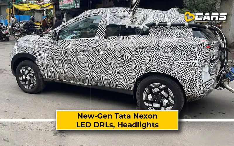 New-Gen Tata Nexon Production-Spec Front Lighting Spied