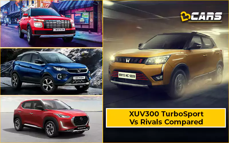 Mahindra XUV300 TurboSport Vs Rivals — Battle Of Turbo Petrol SUVs