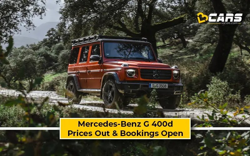 Mercedes-Benz G 400d Adventure, G 400d AMG Launched At 2.55 Crore