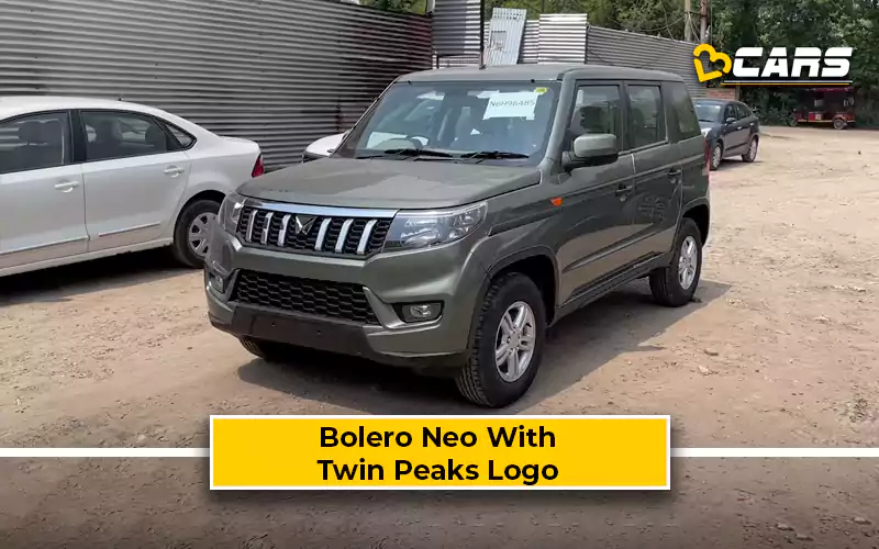Mahindra Bolero Neo Spied With New Twin Peaks Mahindra Logo