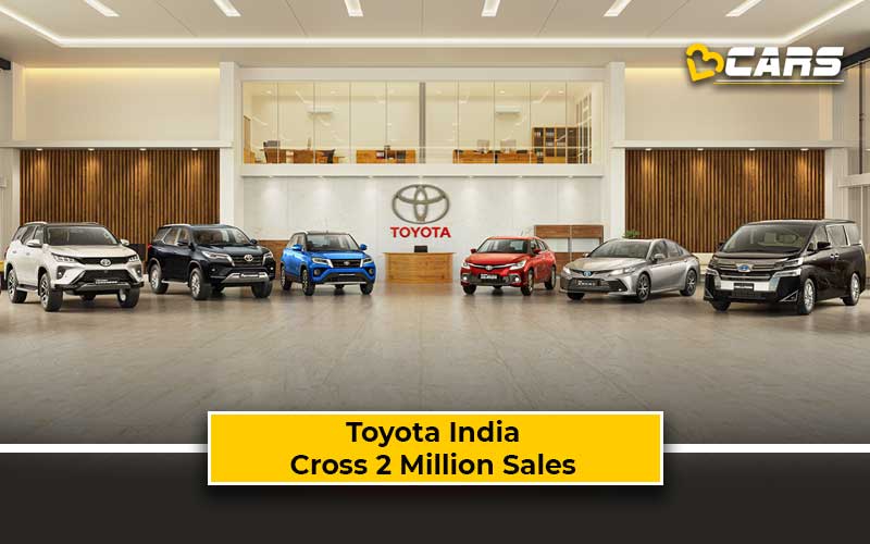 Toyota Cross 2 Million Sales Milestone In India
