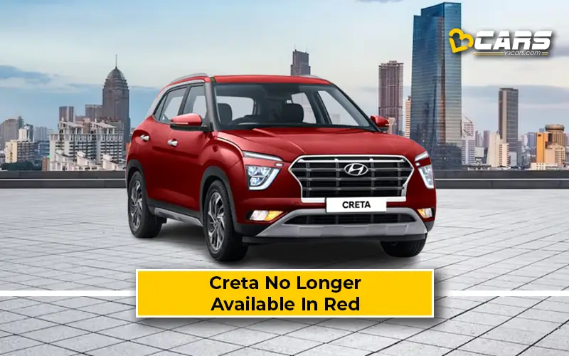 Hyundai Creta Red Paint Option Discontinued