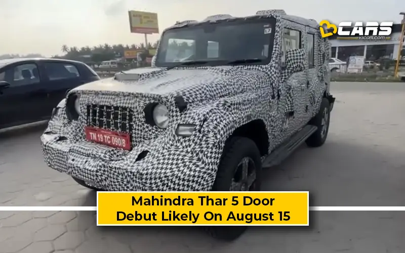Mahindra Likely To Unveil Thar 5 Door On August 15