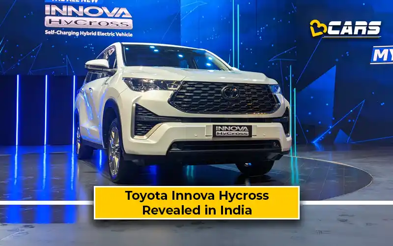 The Toyota Innova Hycross MUV officially revealed in India