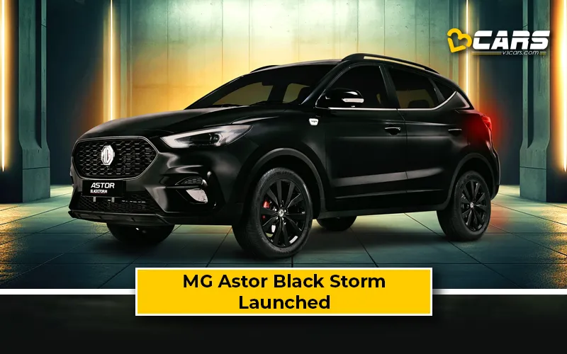 MG Astor Black Storm Launched At Rs. 14.48 Lakh