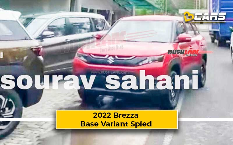 2022 Maruti Suzuki Brezza Base Variant Spied
