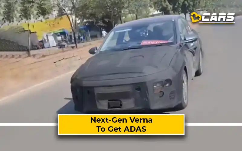 Next-Gen Hyundai Verna Spied With ADAS Sensor