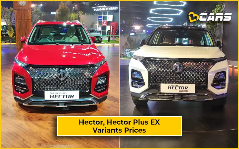 MG Hector And Hector Plus EX Variants Prices