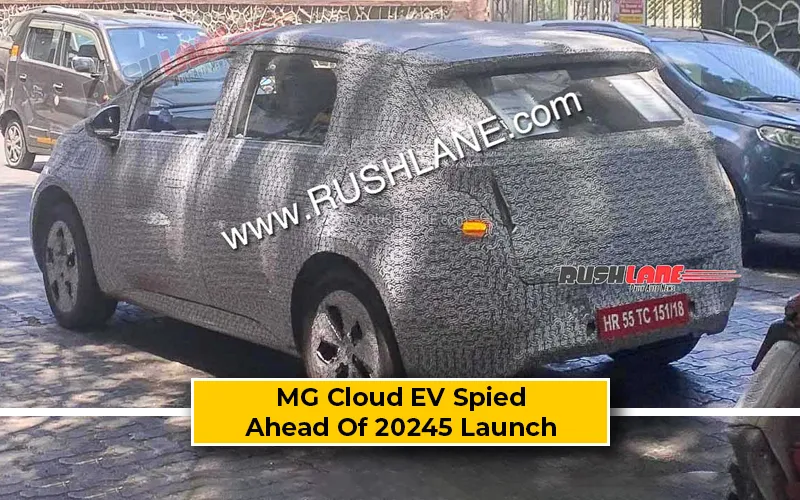 MG Cloud EV Spied In India Ahead Of 2025 Launch