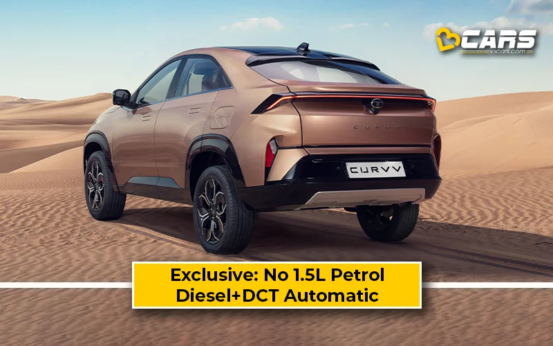 Exclusive: Tata Curvv To Get Diesel-DCT Automatic , No 1.5 Turbo Petrol
