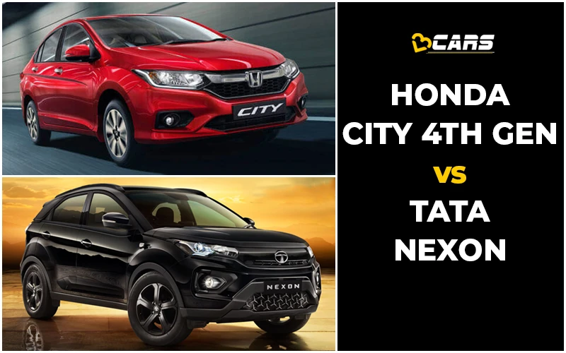City 4th Gen vs Nexon Comparison | Prices, Specs, Dimensions