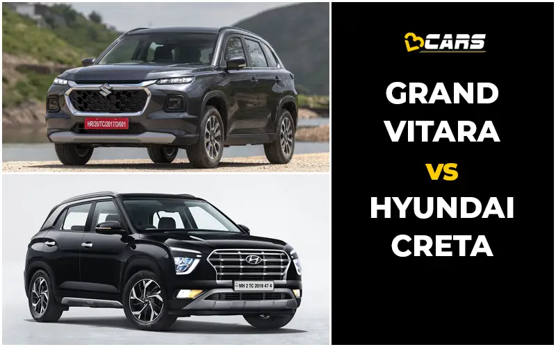 Grand Vitara vs Creta Comparison | Prices, Specs, Dimensions