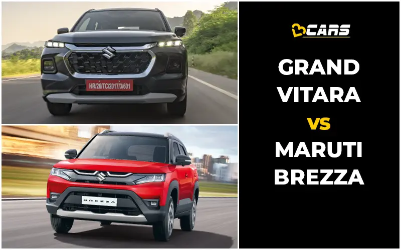 Grand Vitara vs Brezza Comparison | Prices, Specs, Dimensions, Features