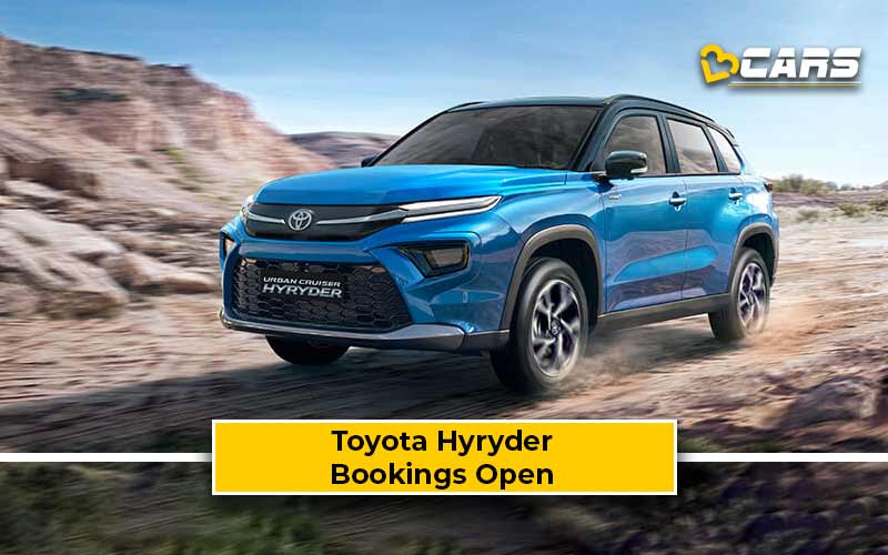 Toyota have opened bookings for the Urban Cruiser Hyryder SUV.