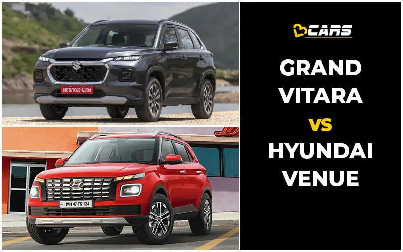 Grand Vitara vs Venue Comparison | Prices, Specs, Dimensions