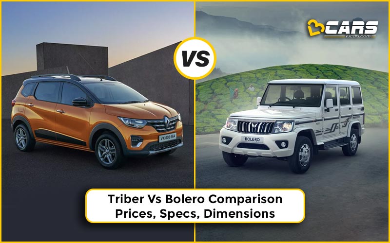 Triber Vs Bolero Comparison | Prices, Specs & Dimensions