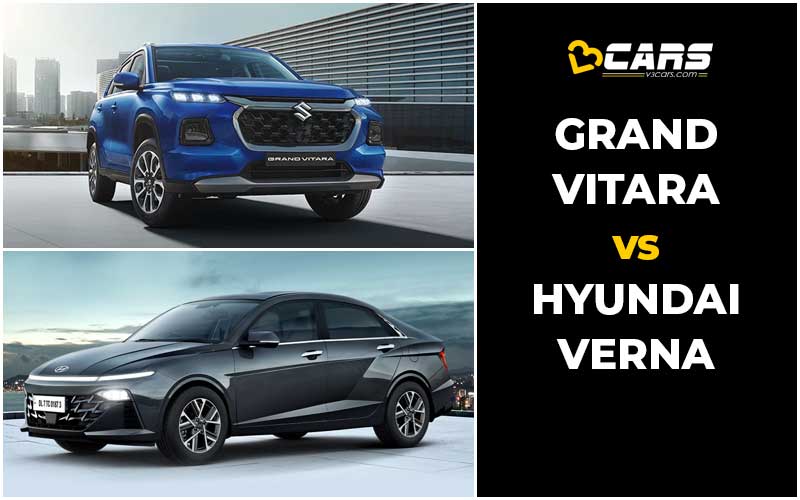 Grand Vitara Vs Verna Comparison | Prices, Specs & Dimensions