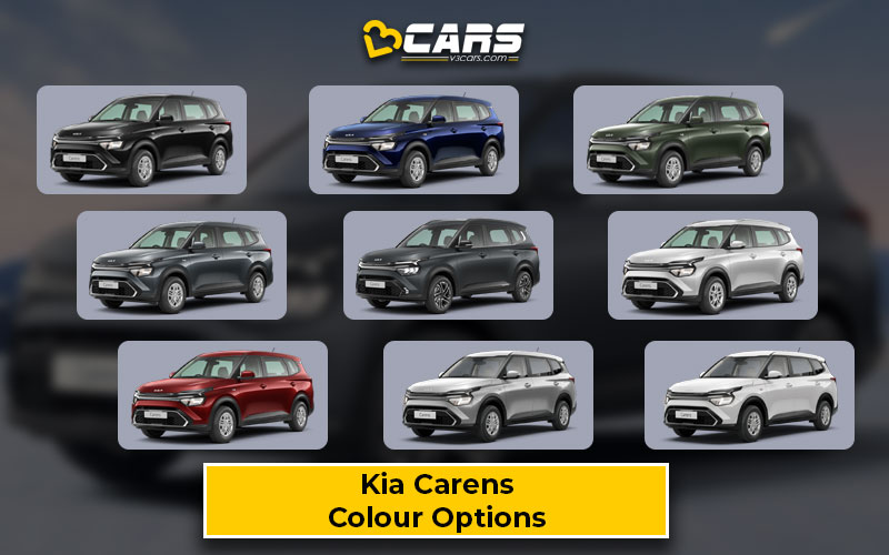 Kia Carens – All Exterior Colour Options (Variant-wise)