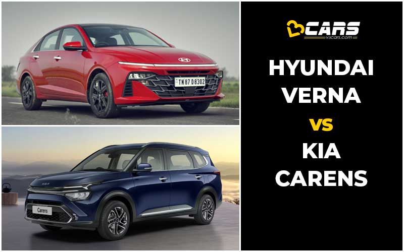 Verna Vs Carens Comparison | Prices, Specs & Dimensions