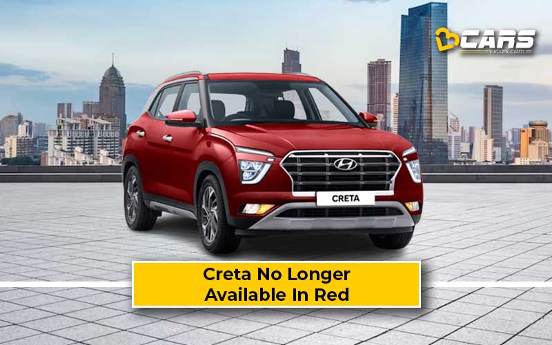 Hyundai Creta Red Paint Option Discontinued