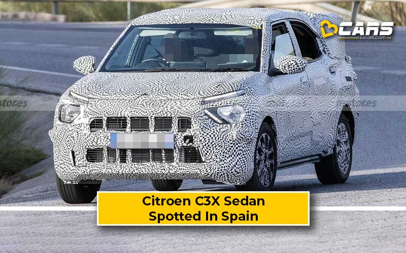 Citroen C3X Sedan Crossover Spotted On Test
