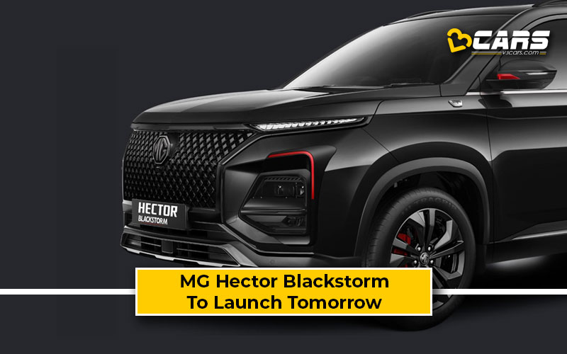 MG Hector Black Storm Launching Tomorrow