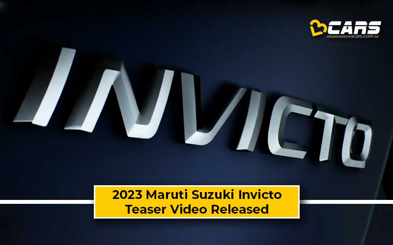2023 Maruti Suzuki Invicto Teased Ahead Of July 5 Launch