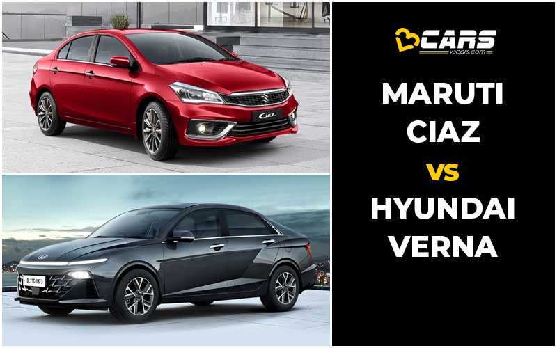 Ciaz Vs Verna Comparison | Prices, Specs & Dimensions
