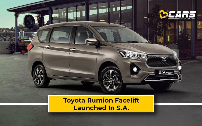 Updated Toyota Rumion Launched In South Africa