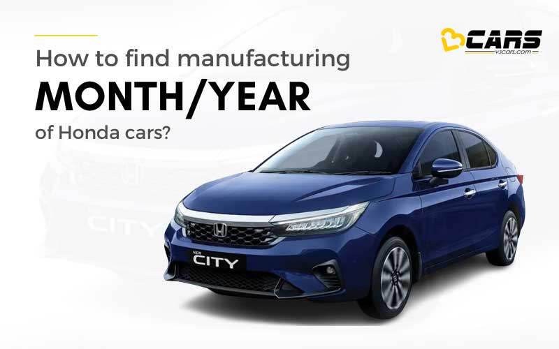 Check / Decode Honda Car Manufacturing Date & VIN Number