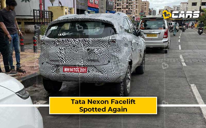 2023 Tata Nexon Facelift Spotted On Test Again