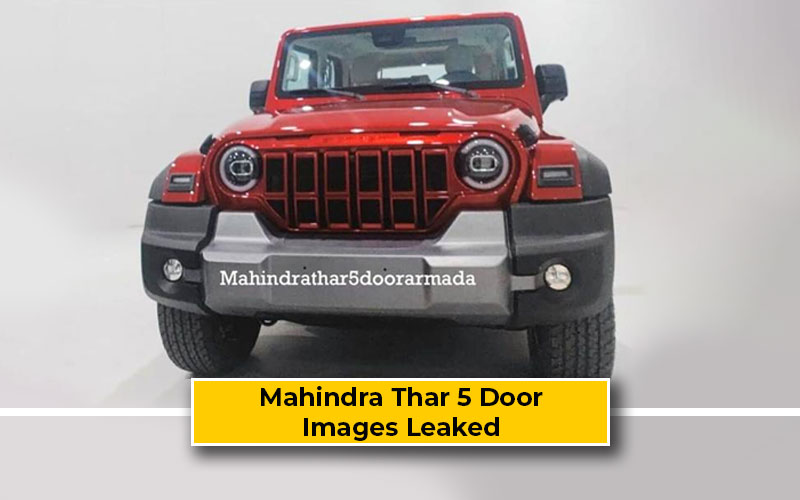 Mahindra Thar 5 Door Images Leaked Ahead Of Launch