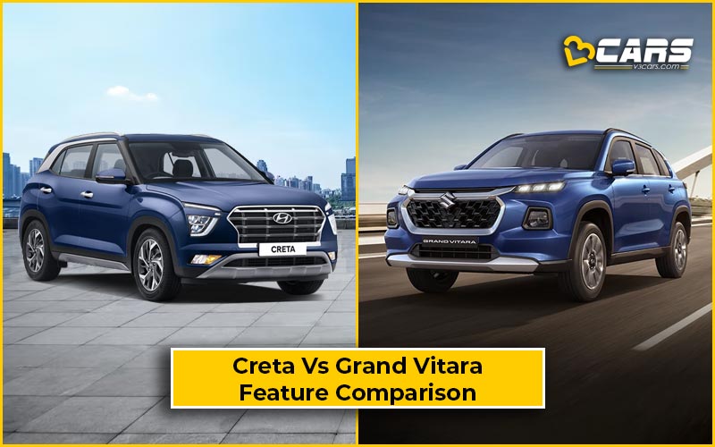 Hyundai Creta vs Grand Vitara Common & Unique Features - Comparison