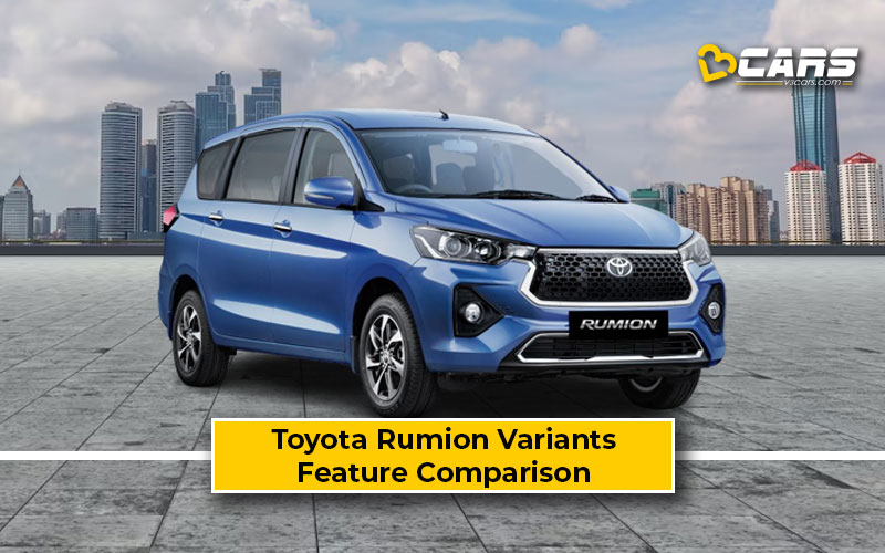 Toyota Rumion Features - Variant-wise Comparison
