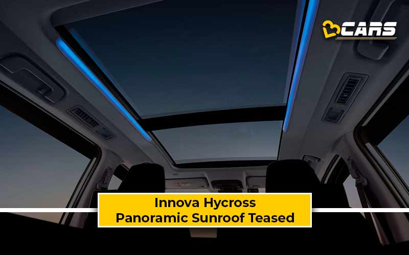Toyota Innova Hycross Panoramic Sunroof Teased