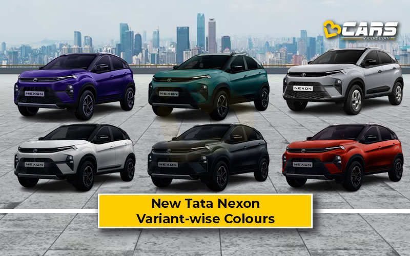 2024 Tata Nexon Facelift Variant-wise Colour Options