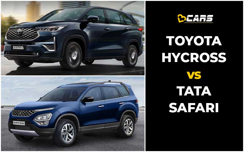 Innova Hycross Vs Safari Comparison | Prices, Specs, Dimensions
