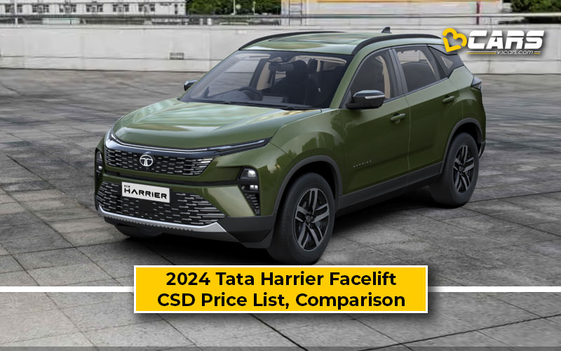 2024 Tata Harrier CSD Price List — Price Comparison w/ Ex-Showroom