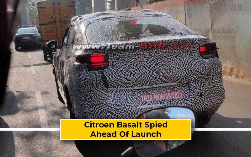 Citroen Basalt Coupe SUV Spied Testing Ahead Of Launch