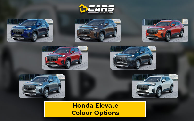 Honda Elevate – All Exterior Colour Options (Variant-wise)
