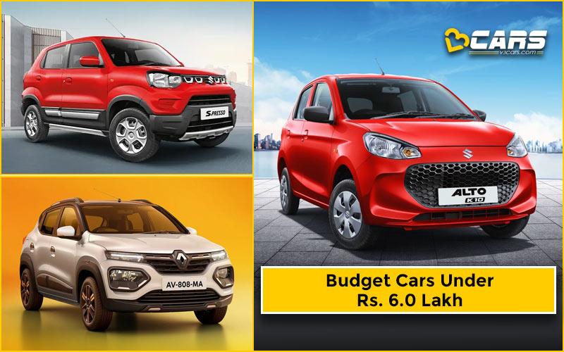 Best Budget Cars Under Rs. 6.0 Lakh (Top 10) - V3Cars