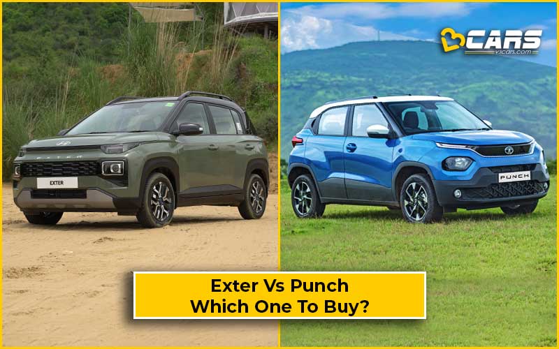 Hyundai Exter vs Tata Punch Features, Price, Size Comparison