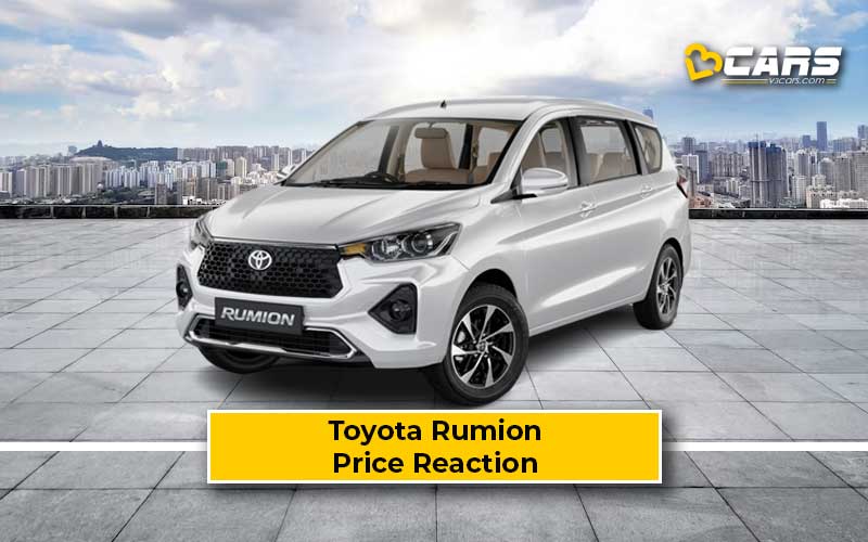 Toyota Rumion Price Reaction — Expected Vs Launch Price