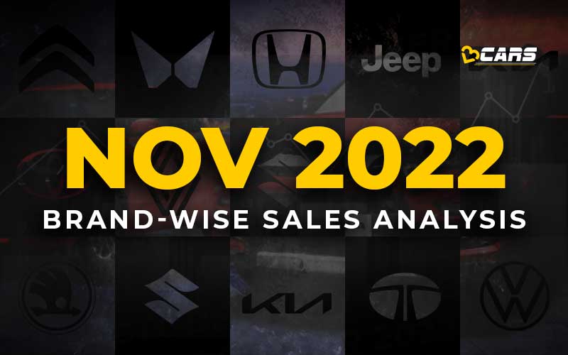 Brand-Wise November 2022 Car Sales Analysis - MoM, YoY Change